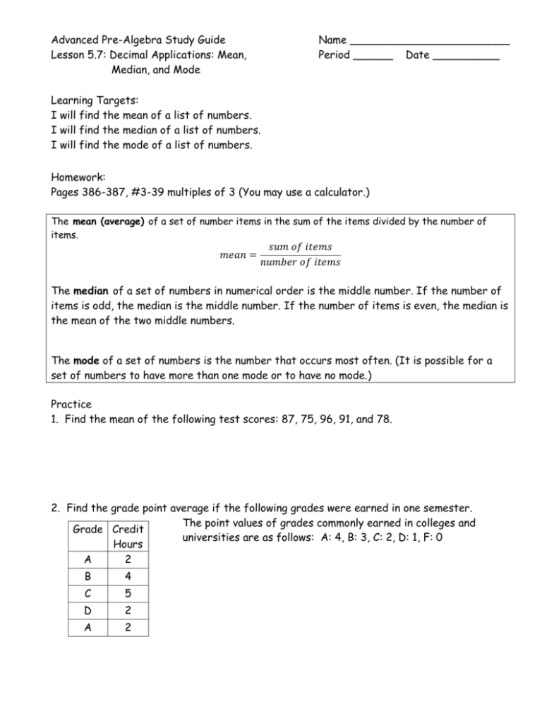 5 An Example Of Weighted Mean Is A Calculation Of 5 An Example Of Weighted Mean Is A Calculation Of