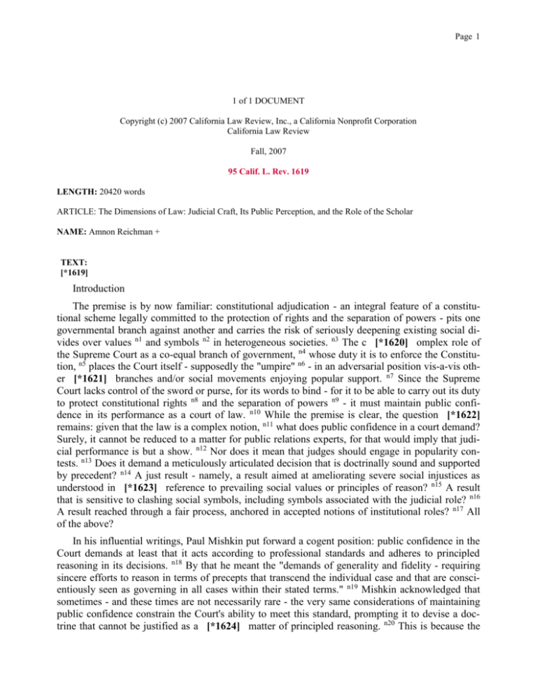 The Dimensions of Law