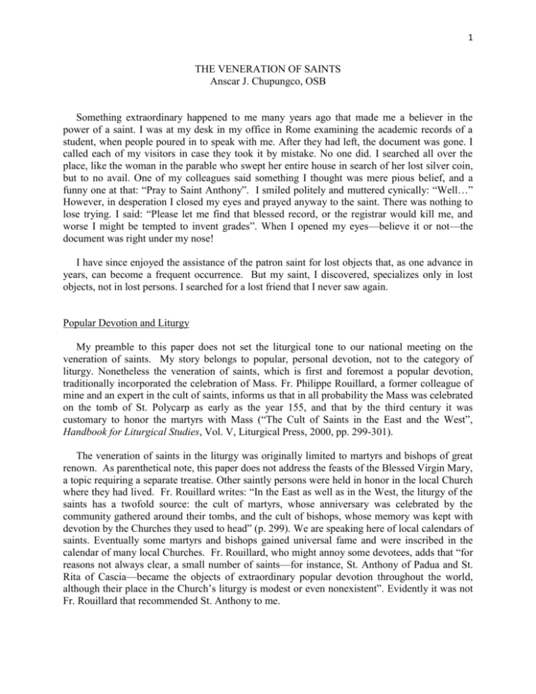 How To Write A Saint Report