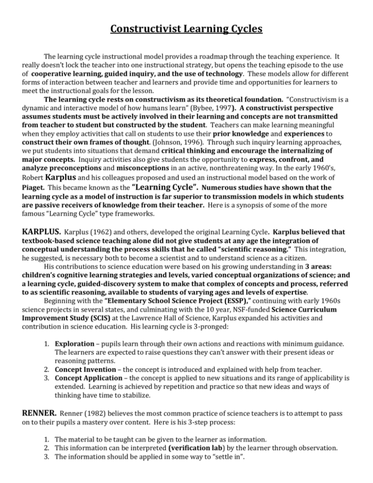 “Learning Cycle”.