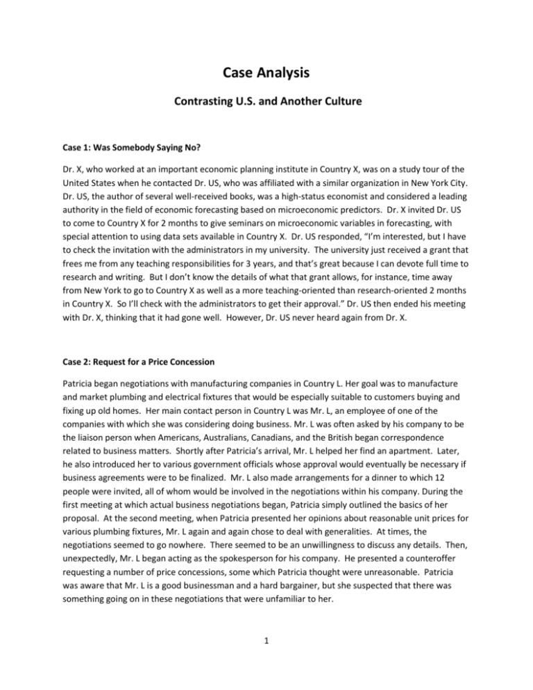 Intercultural Conflict Case Analysis