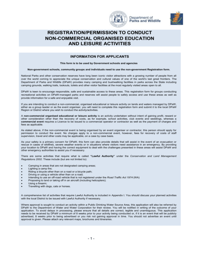 Non-commercial Government organisations