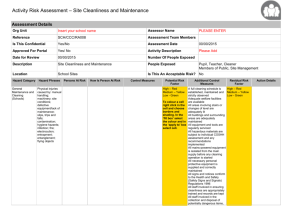 National Standards of Cleanliness for the NHS: the process