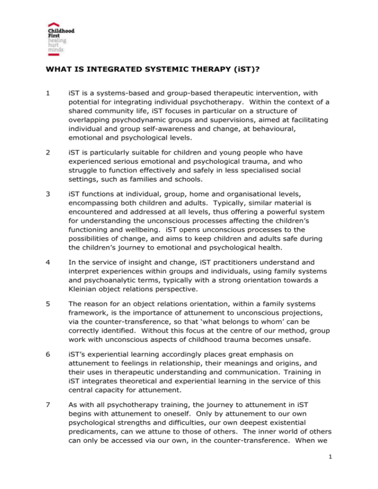 IST and Dynamics Groups
