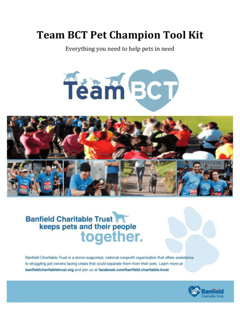 Team BCT Pet Champion Tool Kit