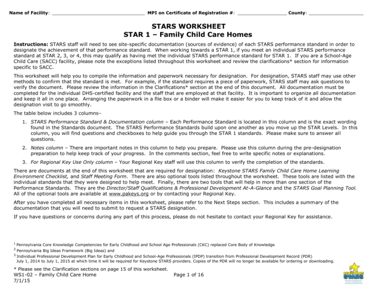 SS1-02 STAR 1 Worksheet - Centers