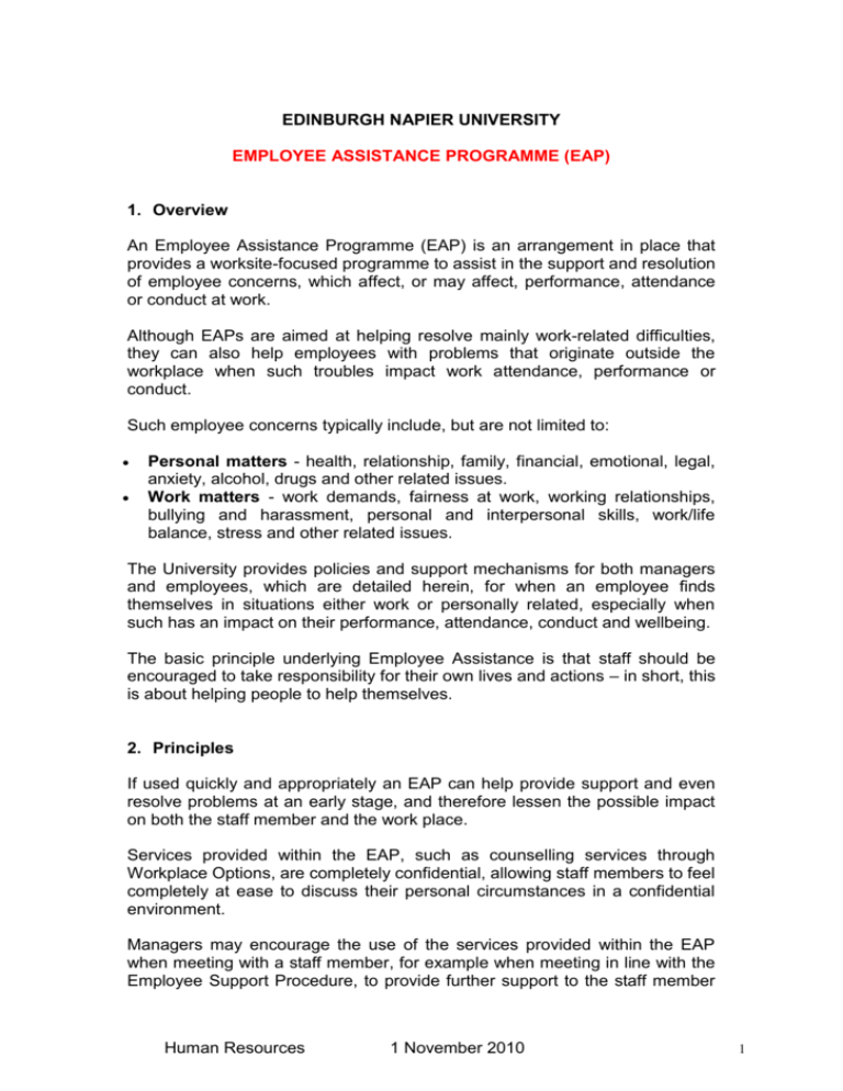 Employee Assistance Programme