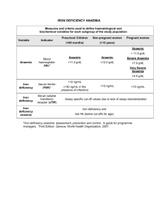 Manchester Anaemia Guide