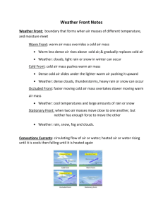 Weather Notes