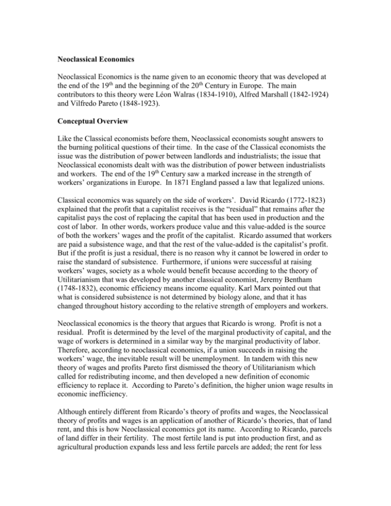 Neoclassical Economics