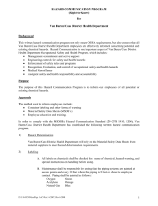 Answer Key for MSDS Worksheet