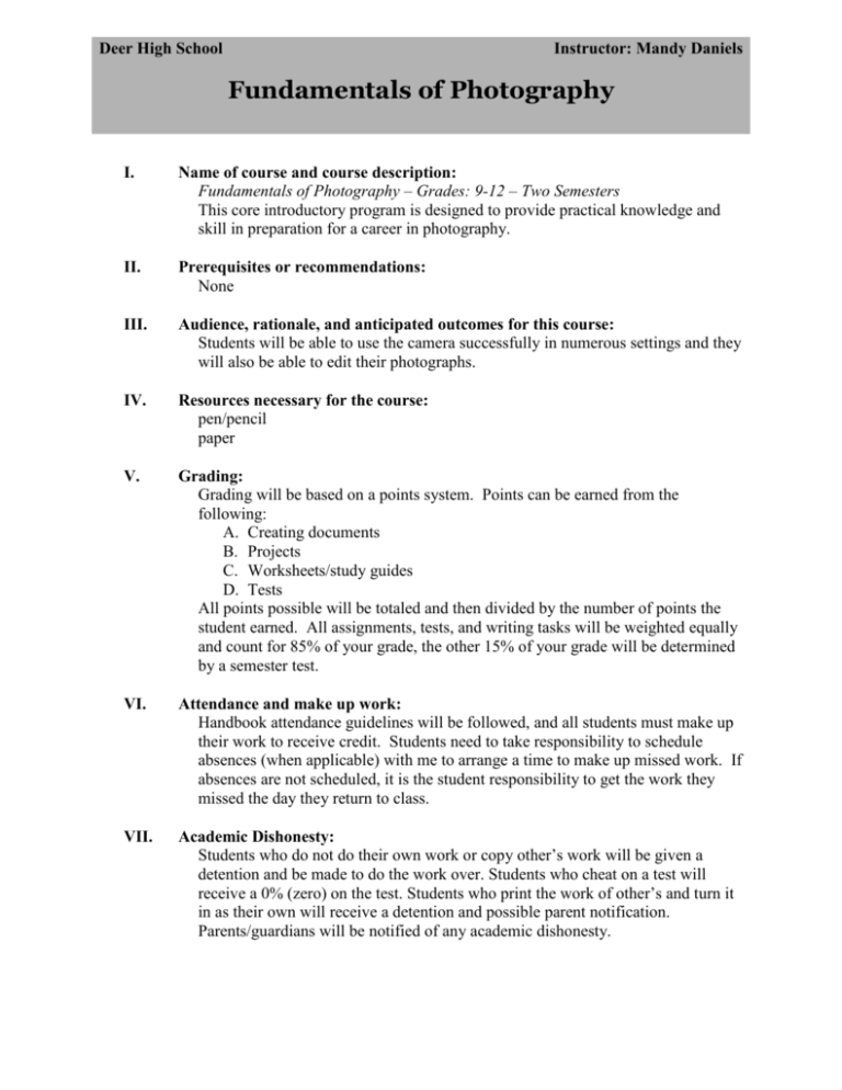 Fundamentals of Photography