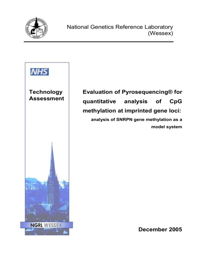 PyroMeth - National Genetics Reference Laboratories