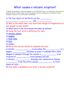 NOTAM TEMPLATES PROPOSALS FOR VOLCANIC ASH