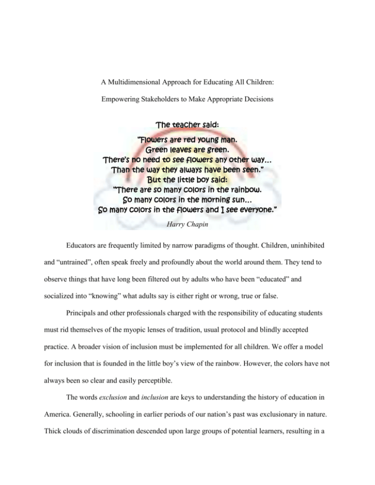 The Rainbow Continuum: