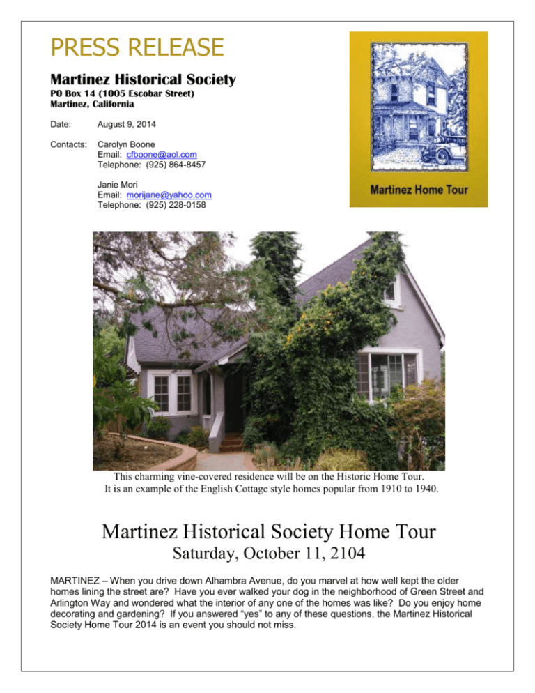 Martinez Historical Society