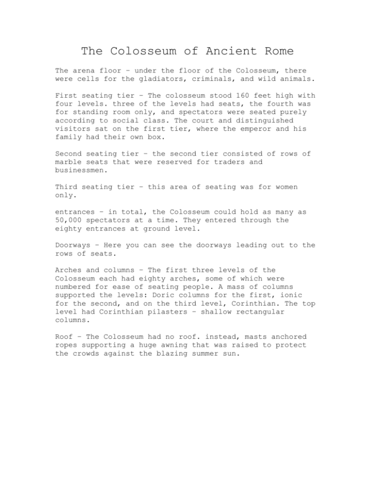 The Colosseum of Ancient Rome