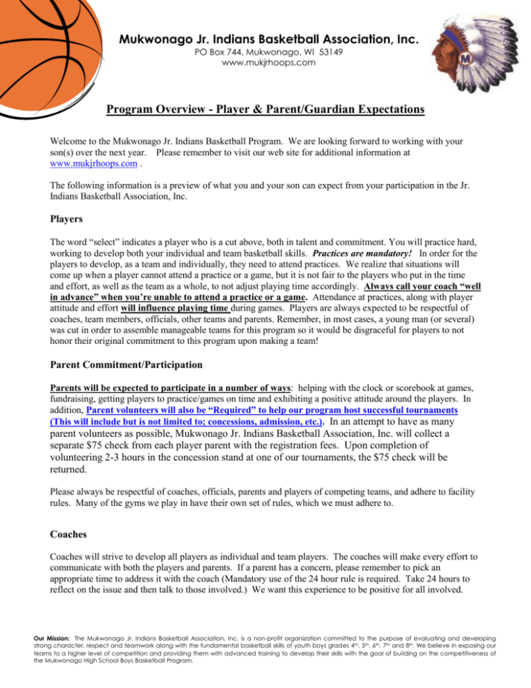 Player/Parent Expectations