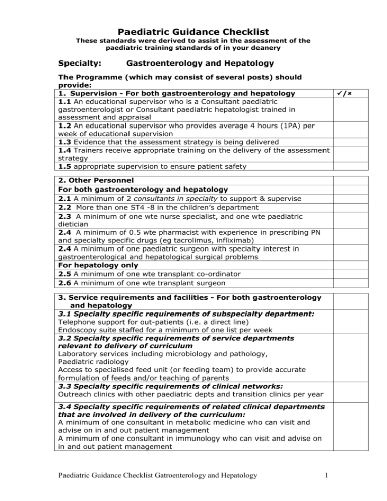 PGHN Guidance Checklist