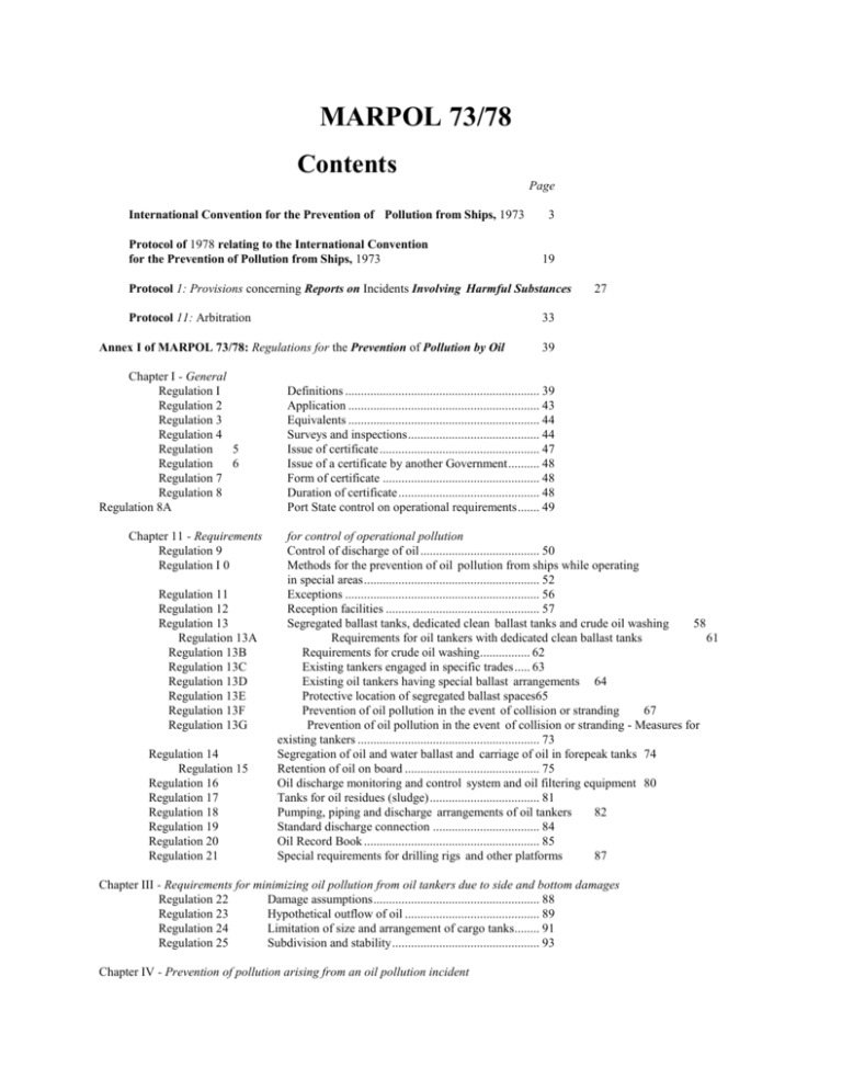 MARPOL 73/78