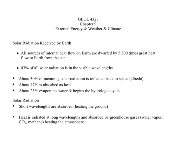 Chapter 9 Weather Climate Chapter 9 Weather Climate