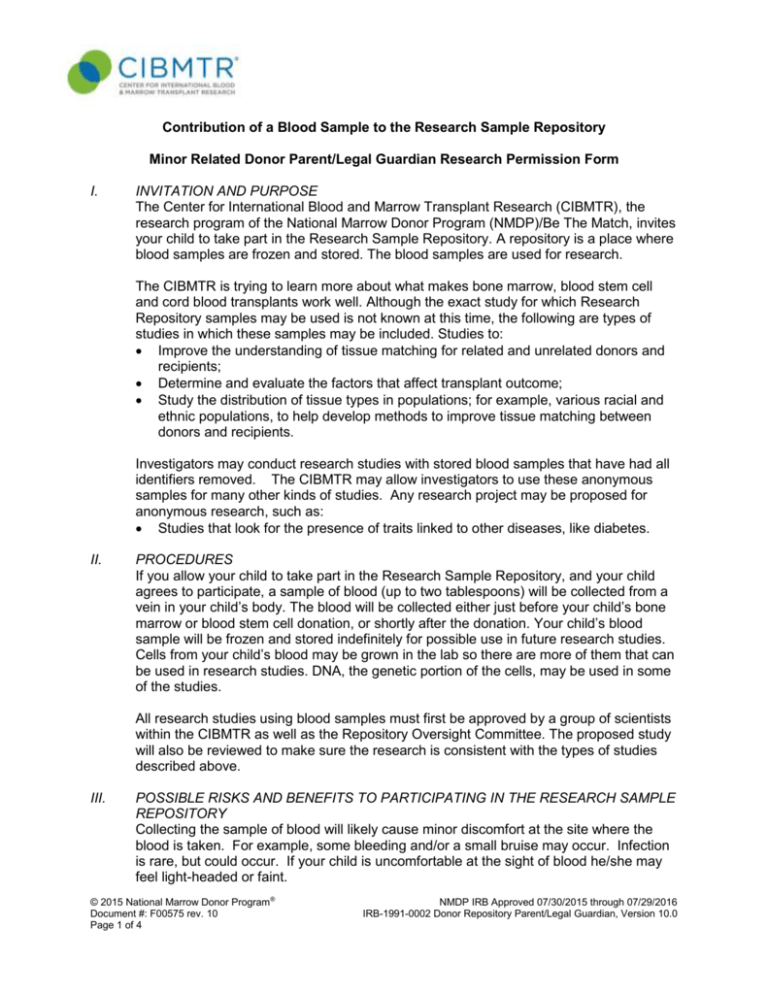 NATIONAL MARROW DONOR PROGRAM (NMDP)
