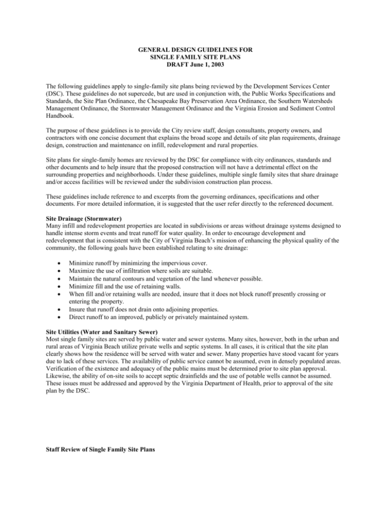 GENERAL DESIGN GUIDELINES FOR