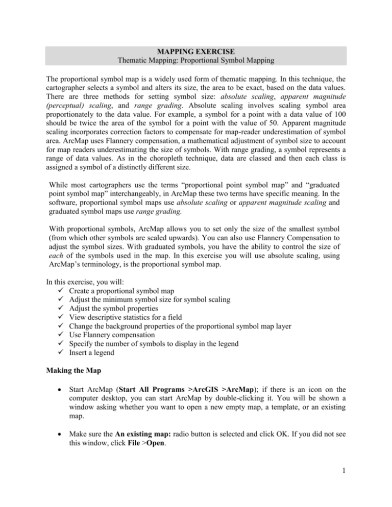 Proportional Symbol Mapping