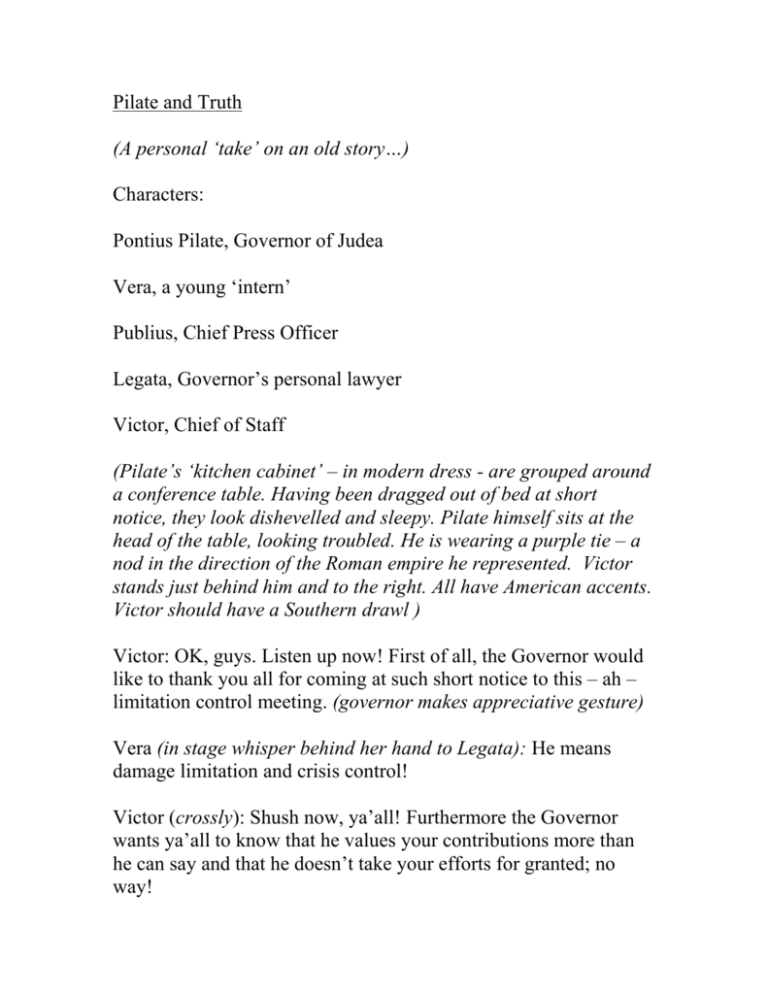 Pilate and Truth - Christian Drama Scripts