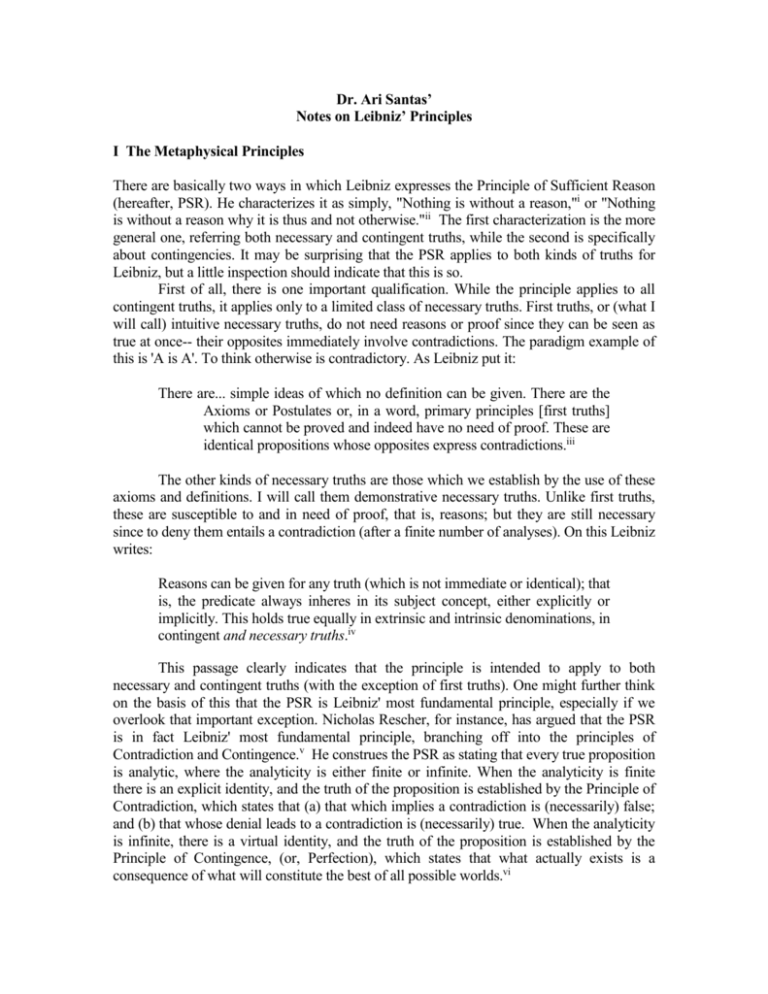 Leibniz Principles - Valdosta State University