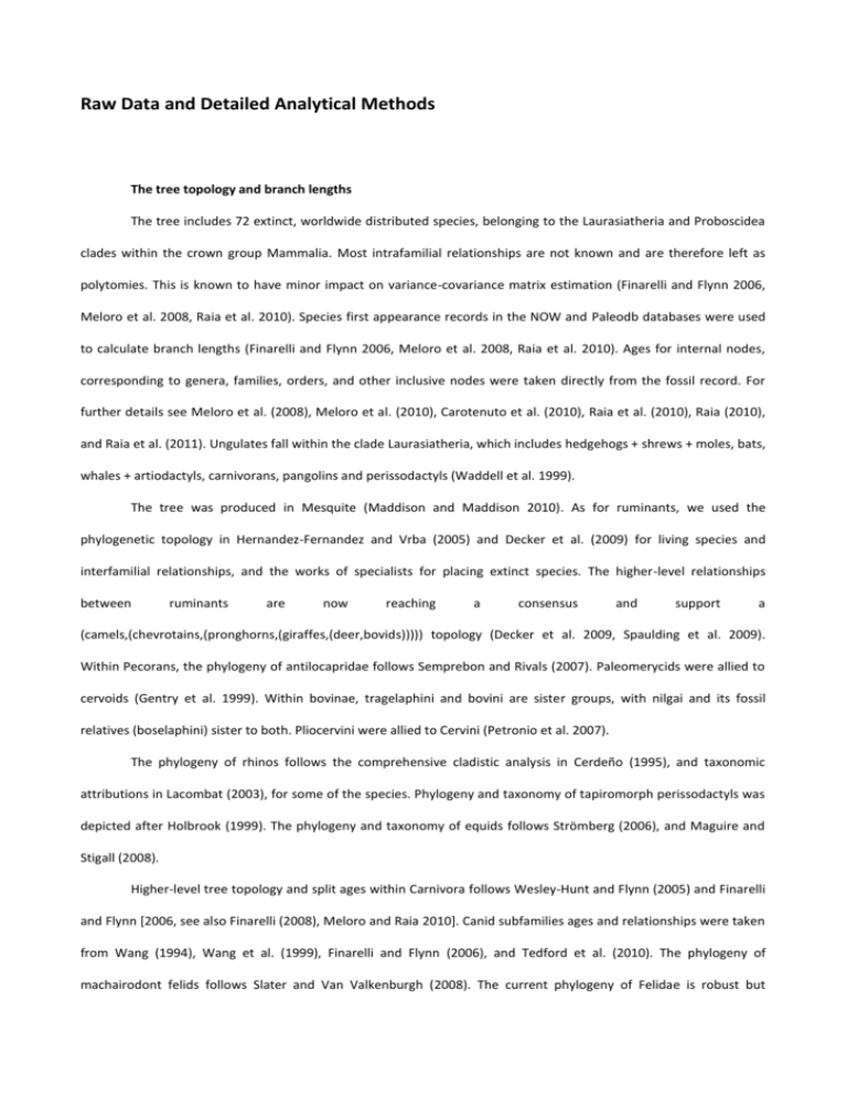Raw Data and Detailed Analytical Methods