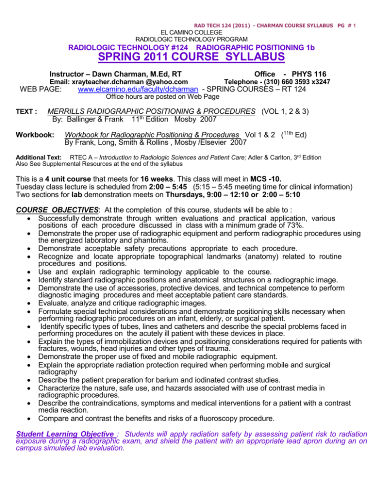 radiologic technology program