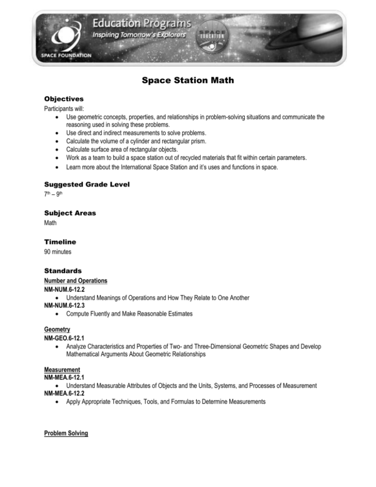Space Station Math