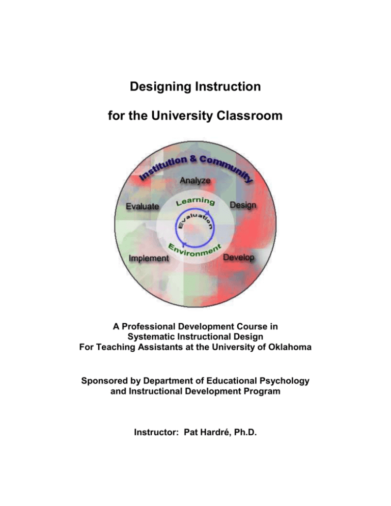 2. Working Through Designing Instruction