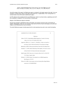 APA Format–6th Edition