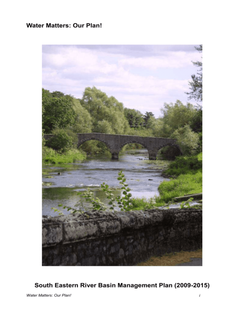 South Eastern River Basin Management Plan