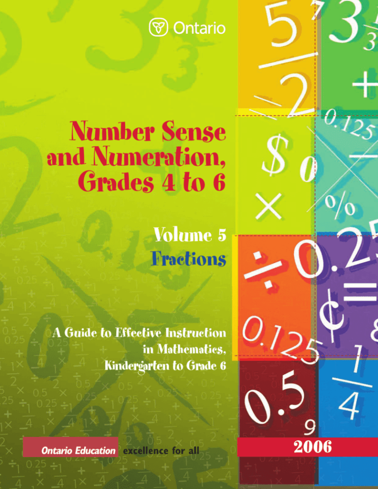 Number Sense And Numeration Grades 4 To 6 Number Sense And Numeration Grades 4 To 6