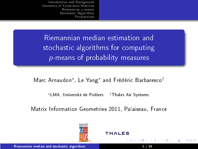 Riemannian Median Estimation And Stochastic Algorithms For