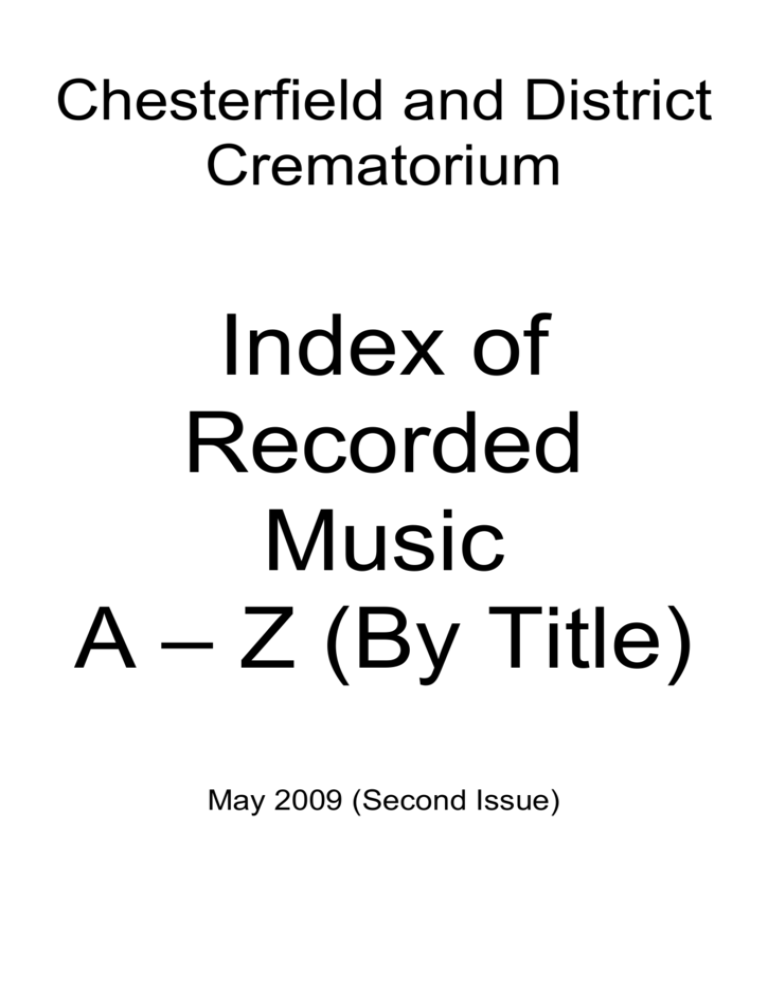 Chesterfield and District Crematorium