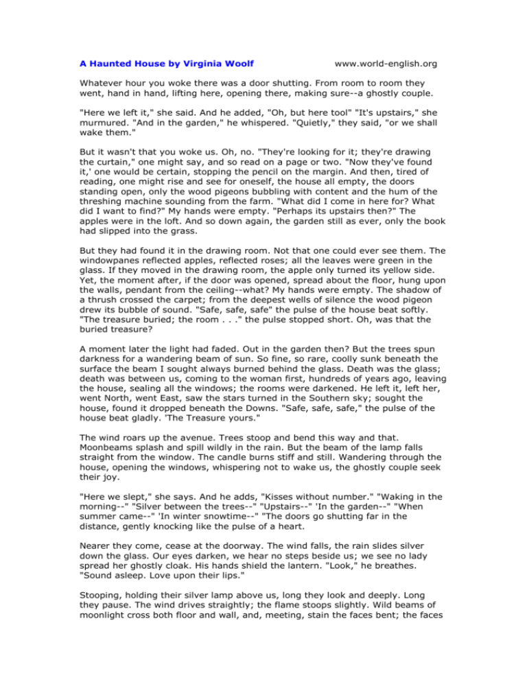 A Haunted House by Virginia Woolf www