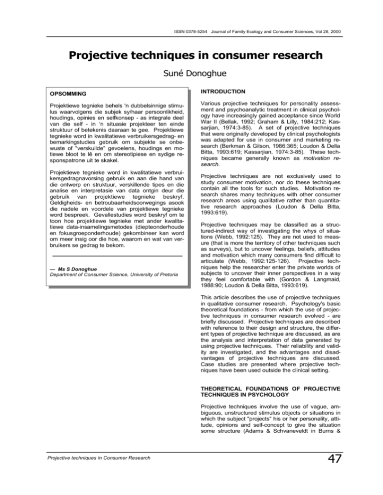 projective-techniques-in-consumer-research