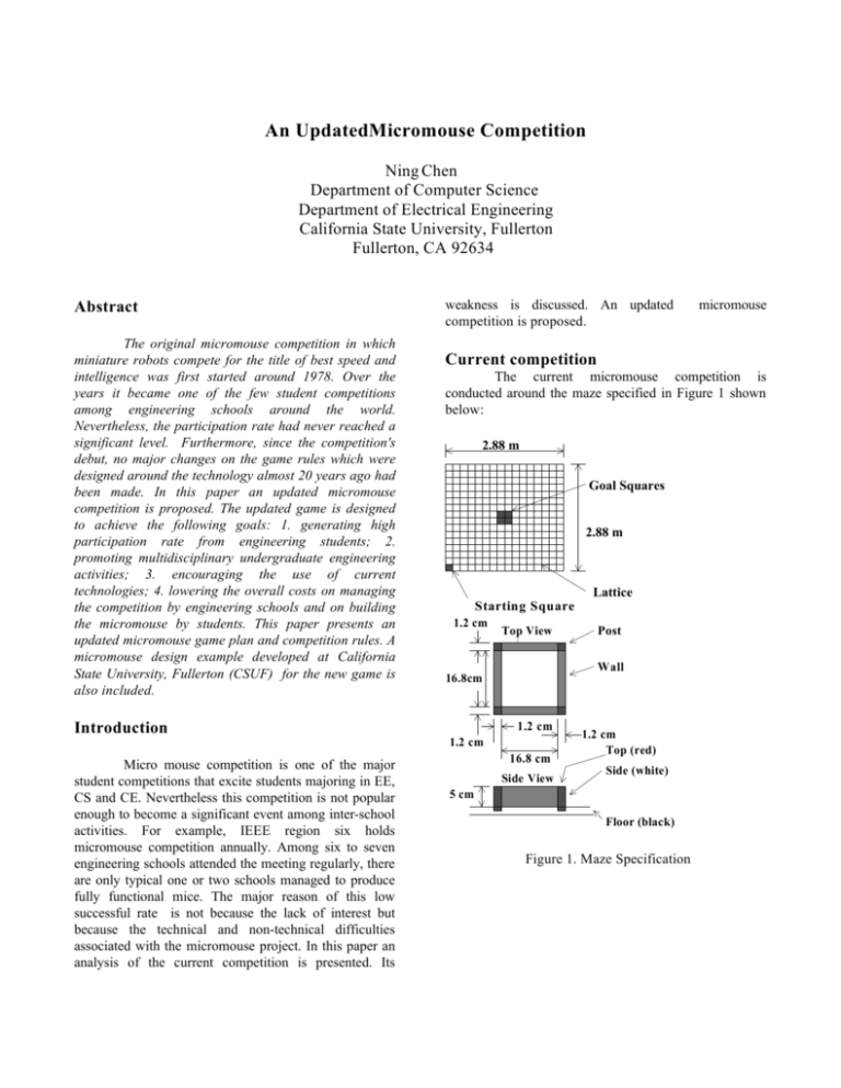 An Updated Micromouse Competition