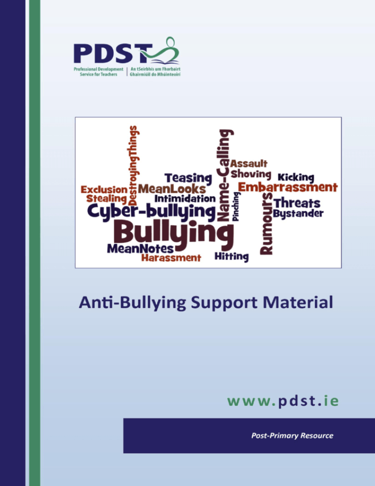 Anti-bullying support material - Post-Primary