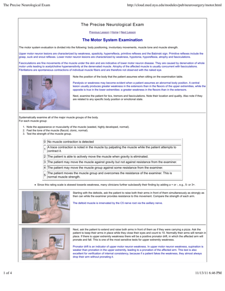 The Precise Neurological Exam - Home