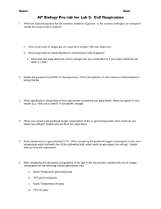 lab report – respiration