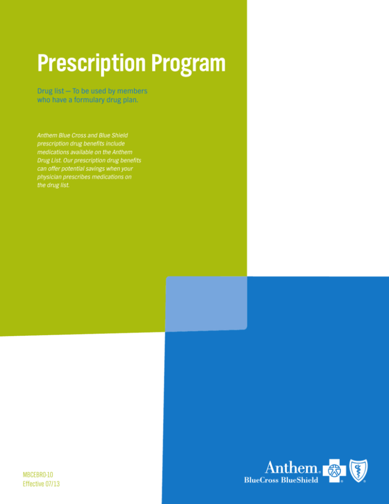 Prescription Program