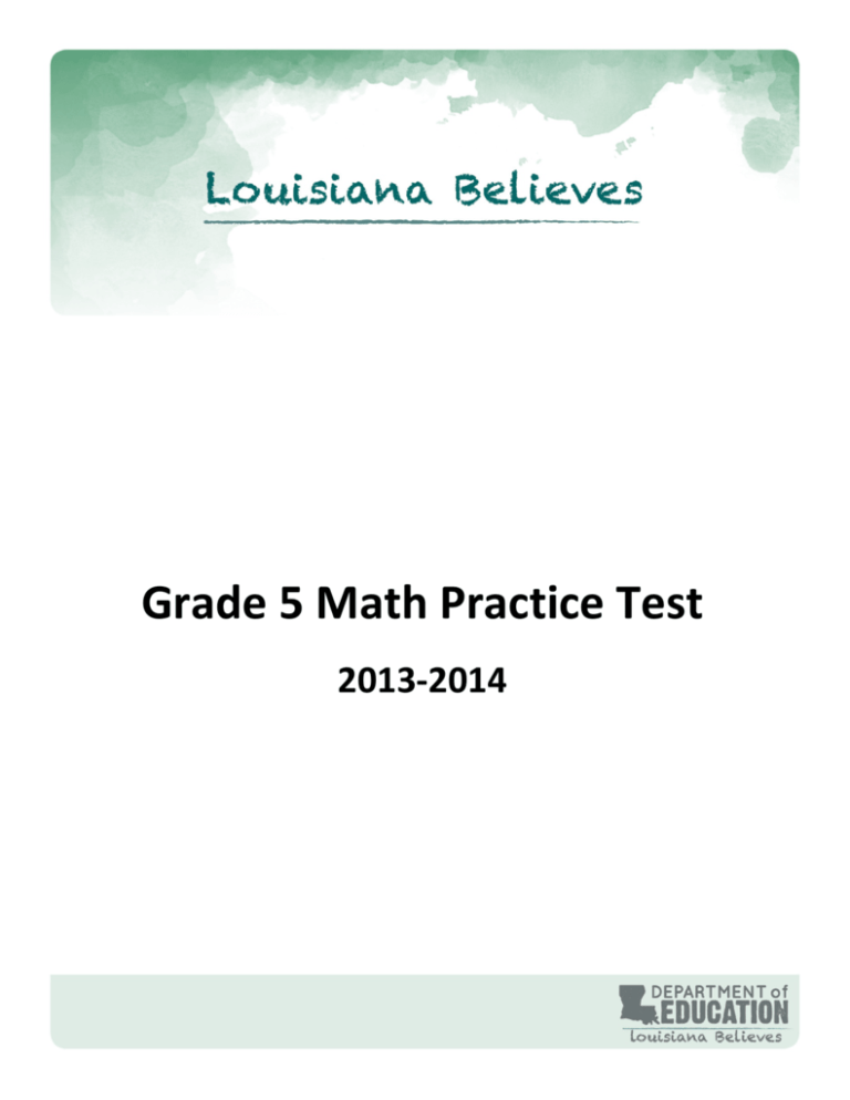 Grade 5 Math Practice Test grade-5-math-practice-test