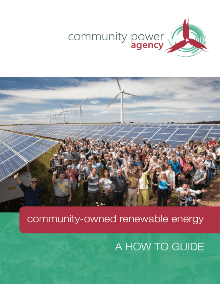 Community-owned renewable energy: a how-to guide