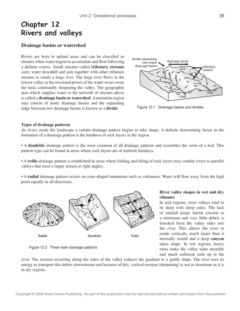 Chapter 12 Rivers and valleys