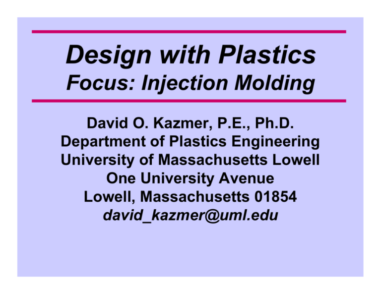 Design with Plastics